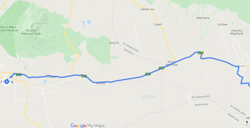 Transfer Arusha Town to Moshi Town - Arusha Trips